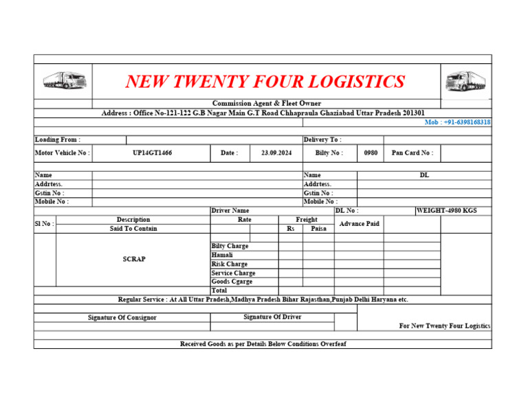 New Twenty Four Logistics | PDF