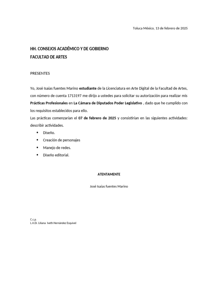 Ejemplo de Oficio | PDF