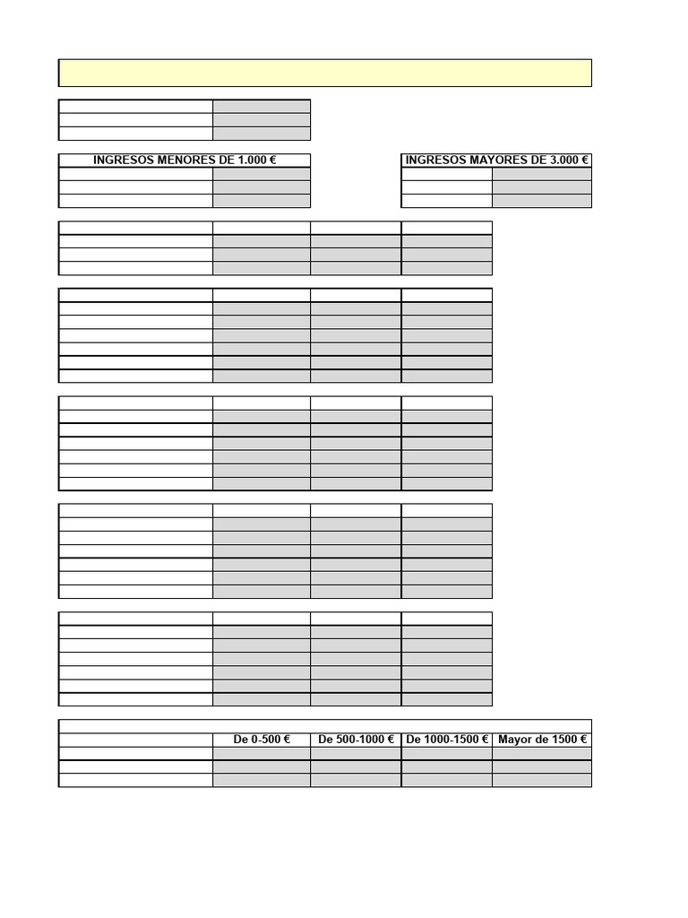 6b Tabla de Ingresos - Contar, Sumar y Promedio Si y SiConjunto | PDF | Don Quijote | Novelas ...
