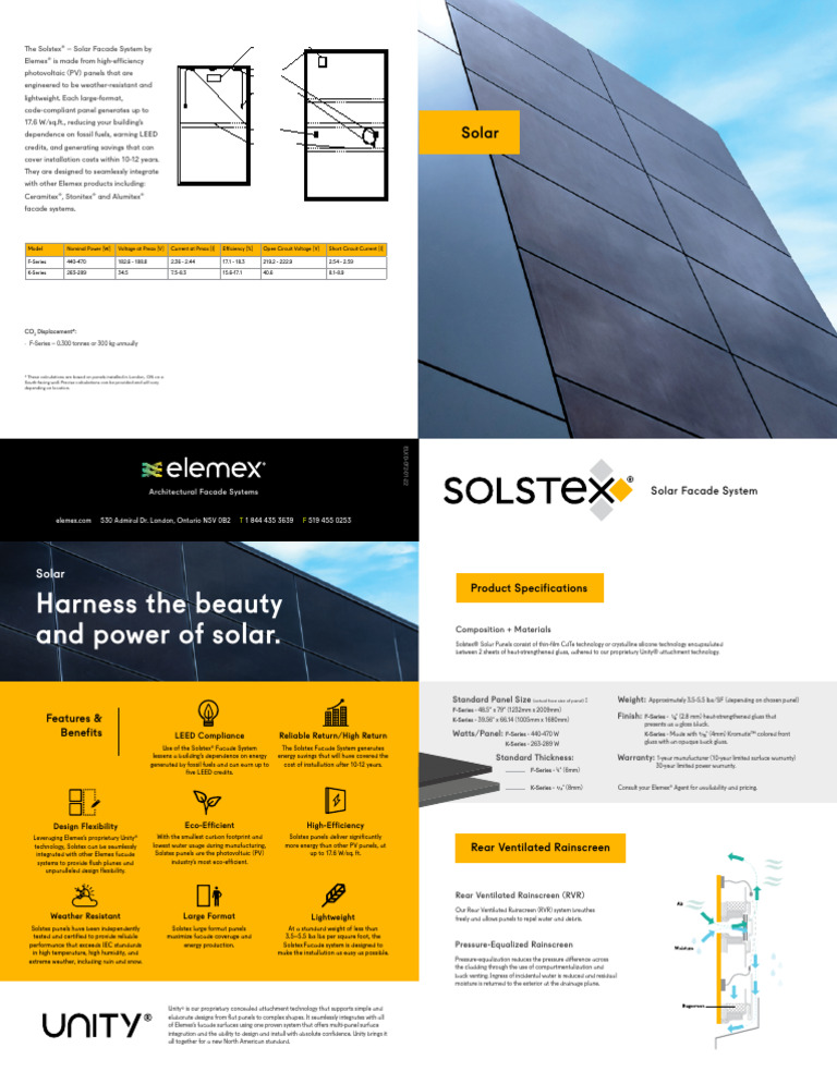 Elemex Solstex Brochure Jan2022 | PDF | Photovoltaics | Solar Power
