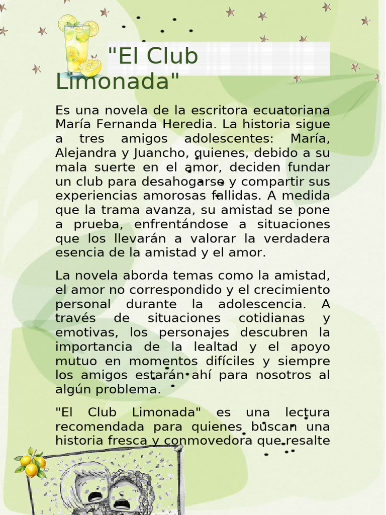 El Club Limonada | PDF