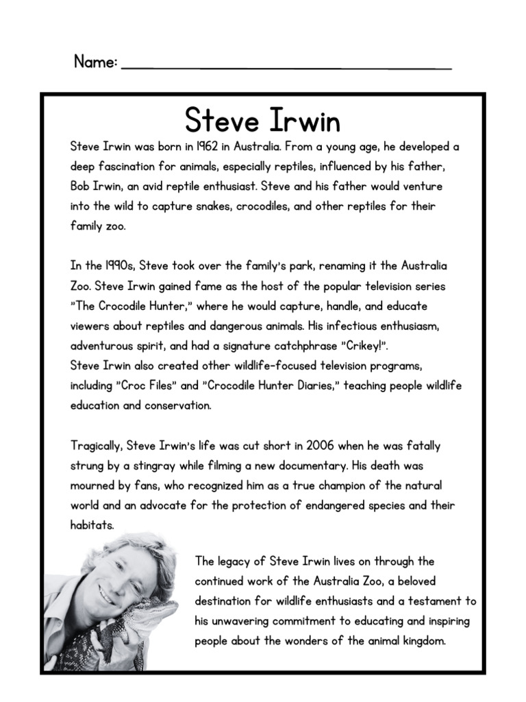 Steve Irwin | PDF