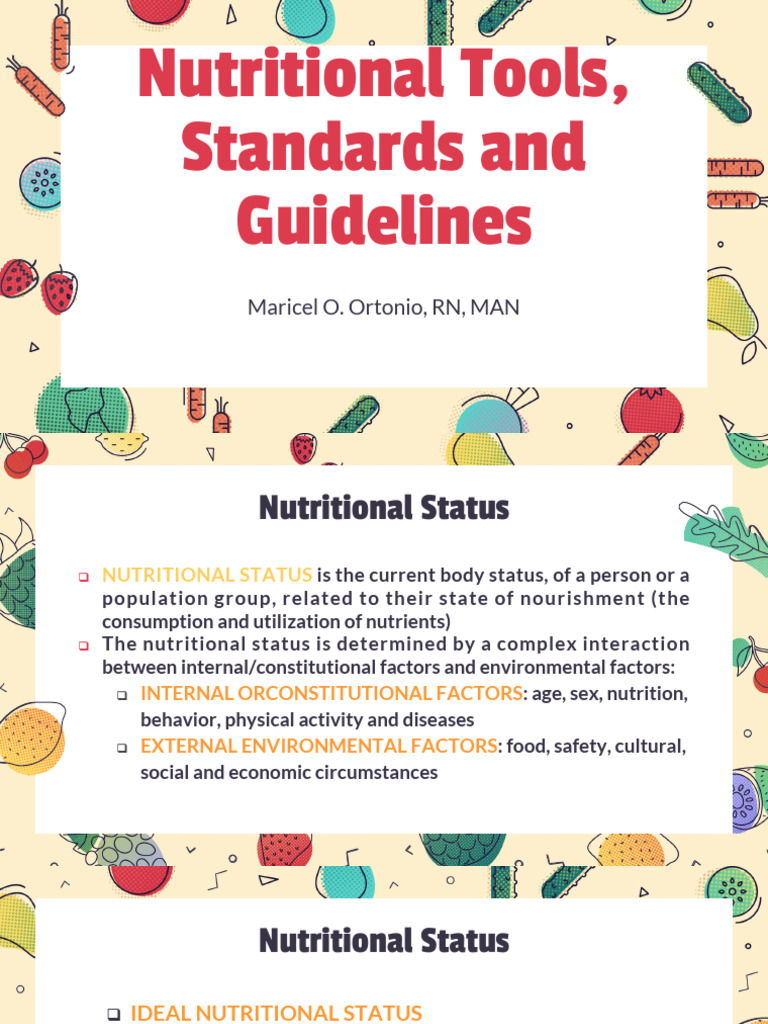 4 Nutritional Tools Standards and Guidelines | PDF | Nutrients | Nutrition