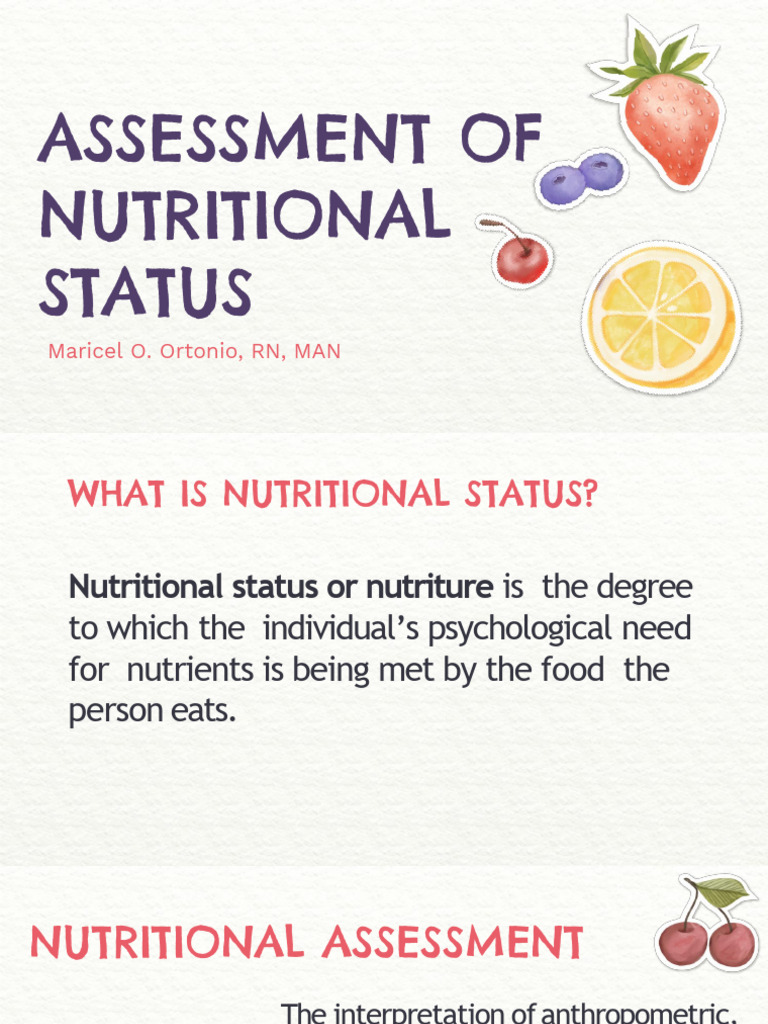 6 Assessment of Nutritional Status | PDF