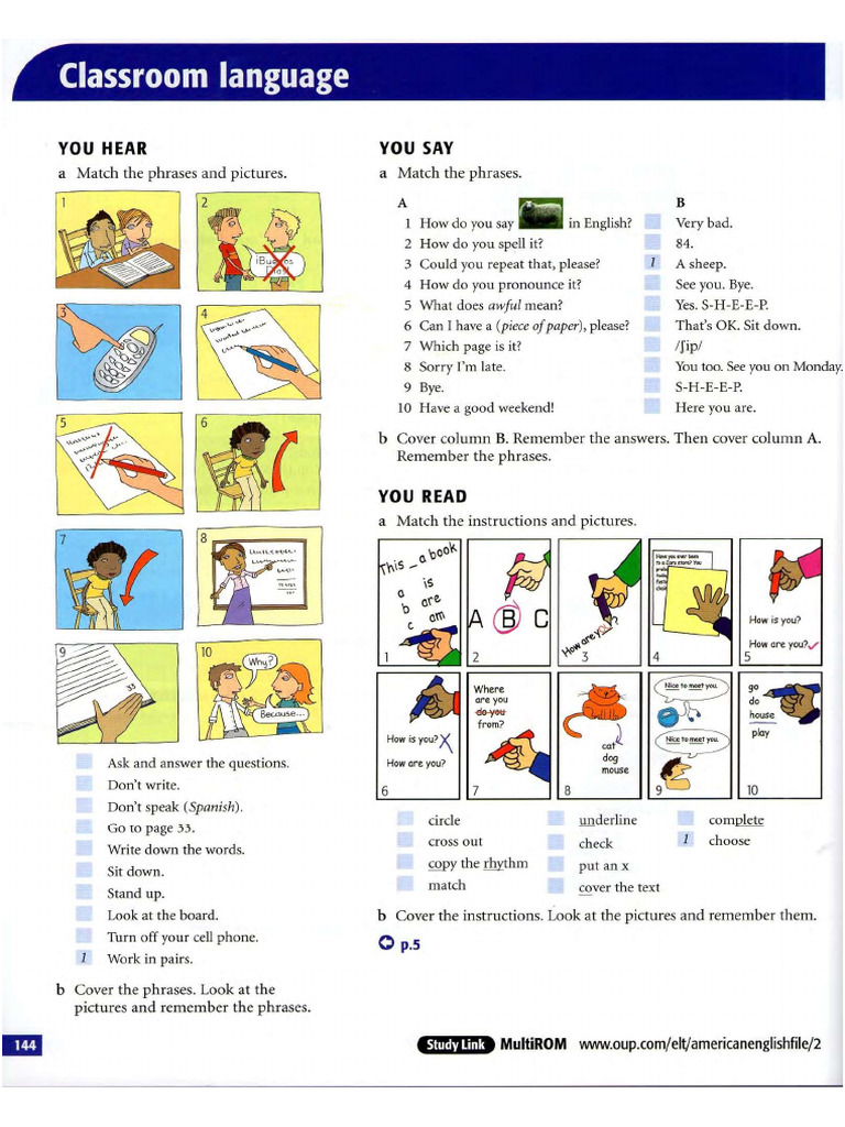 1 America English File Pre Intermediate Vocabulary Homework | PDF