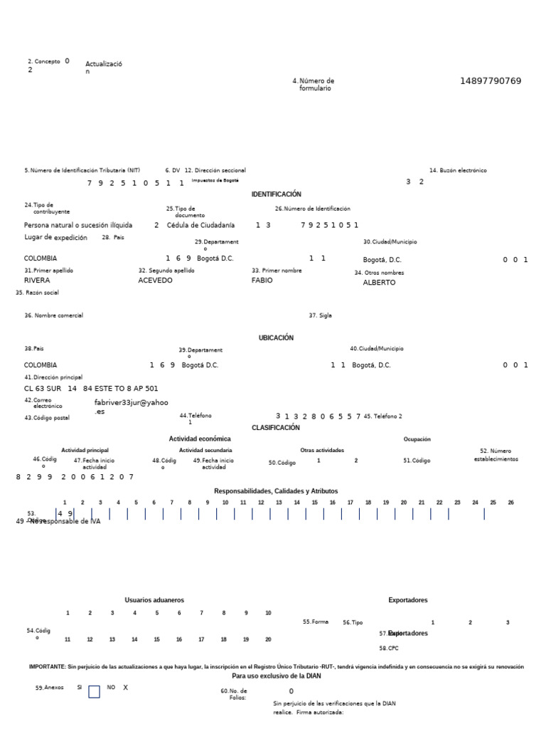 Documentos Fabio Rivera | PDF