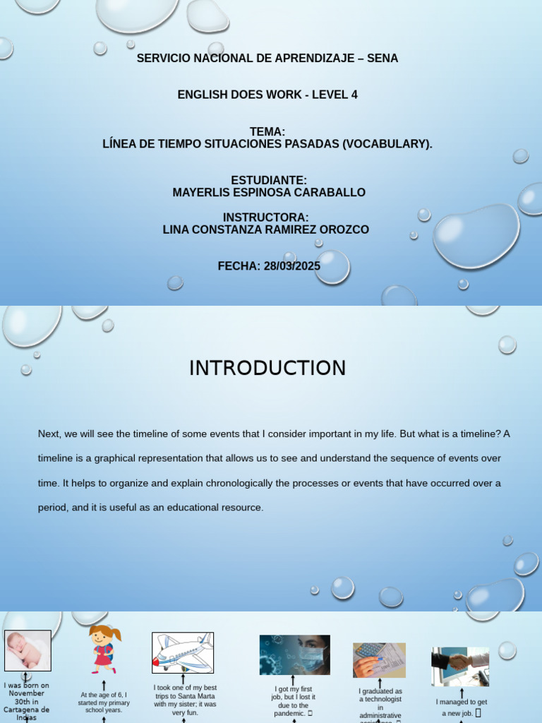 Timeline of Mayerlis Espinosa | PDF