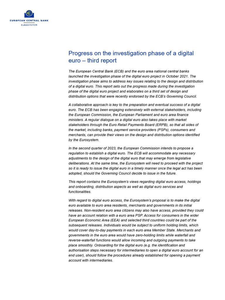 Ecb - Degov230424 Progress - en | PDF | Euro | Payments