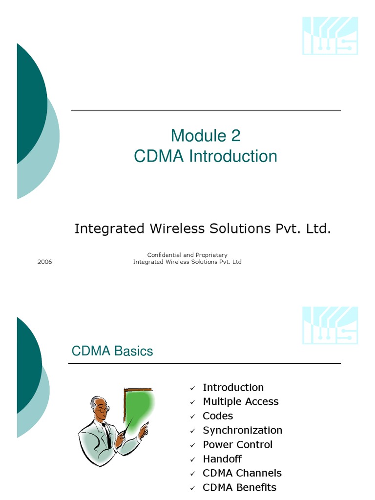 Module2 - Cellular Overview - CDMA | PDF | Code Division Multiple Access | Channel Access Method