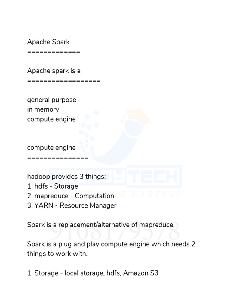 Spark Running Notes | PDF | Apache Spark | Apache Hadoop