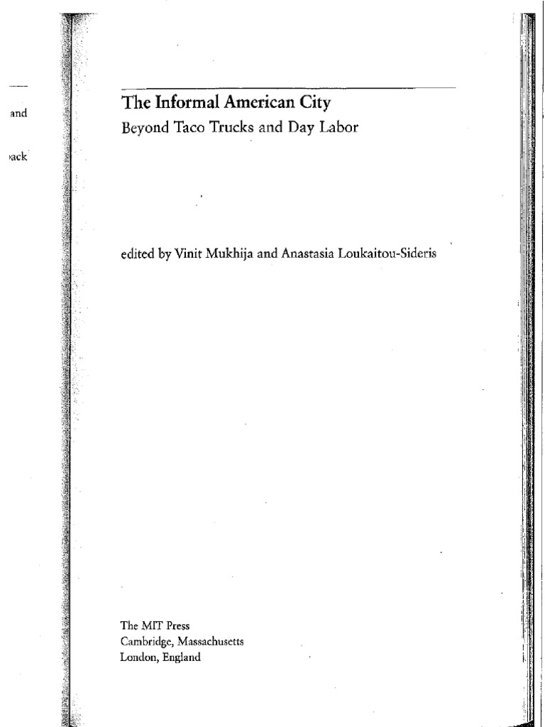 Informality-Chapter WARD | PDF