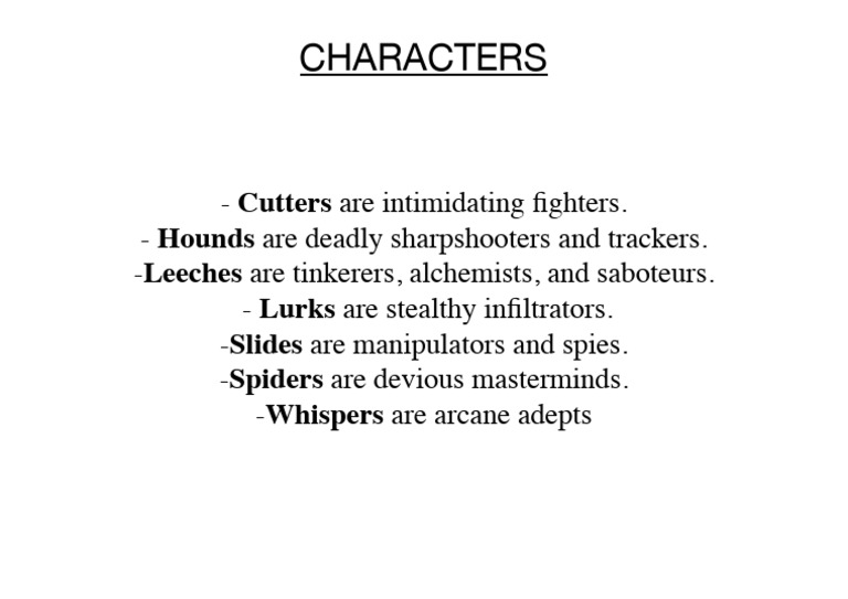 Character Roles in Fantasy Combat | PDF