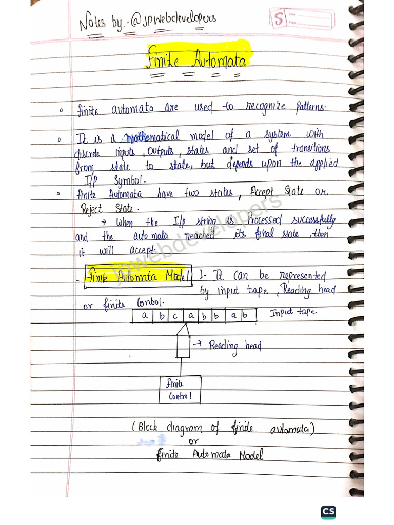 Finite Automata | PDF