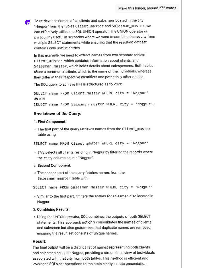 SQL U1 Programs | PDF