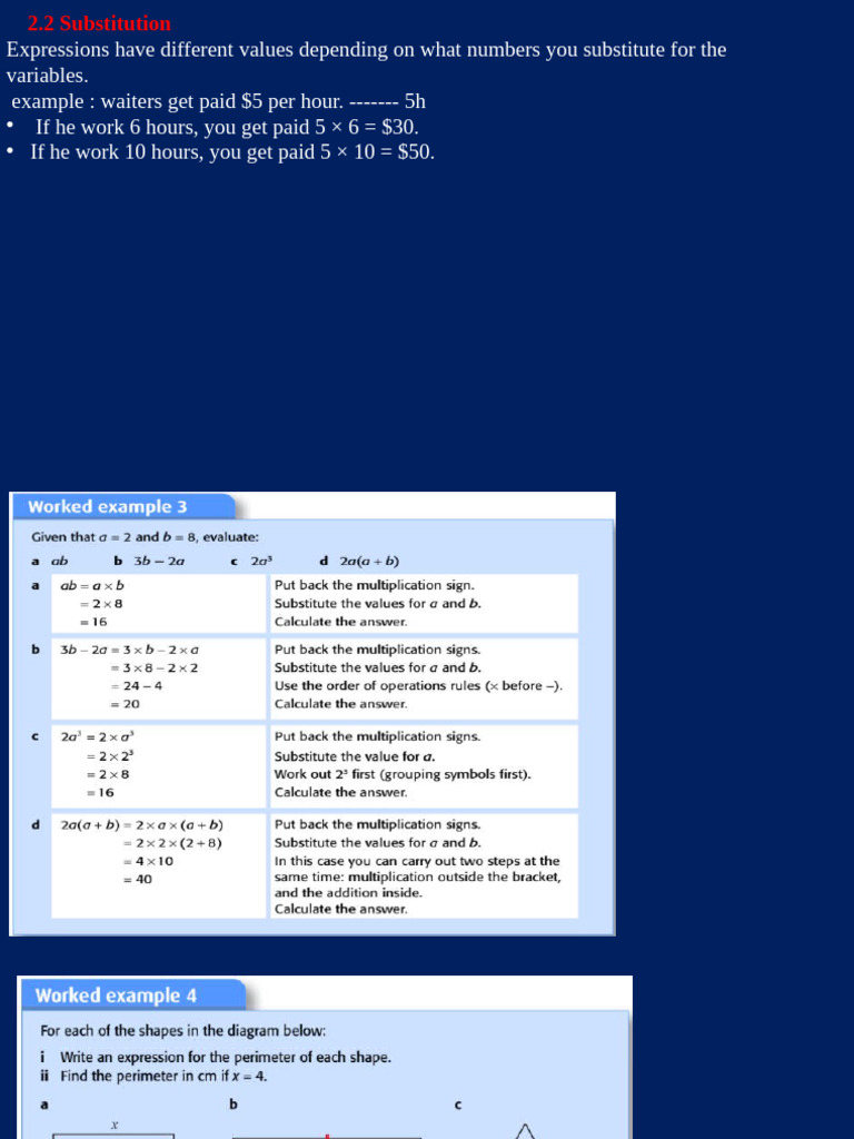 Substitution | PDF | Multiplication | Numbers