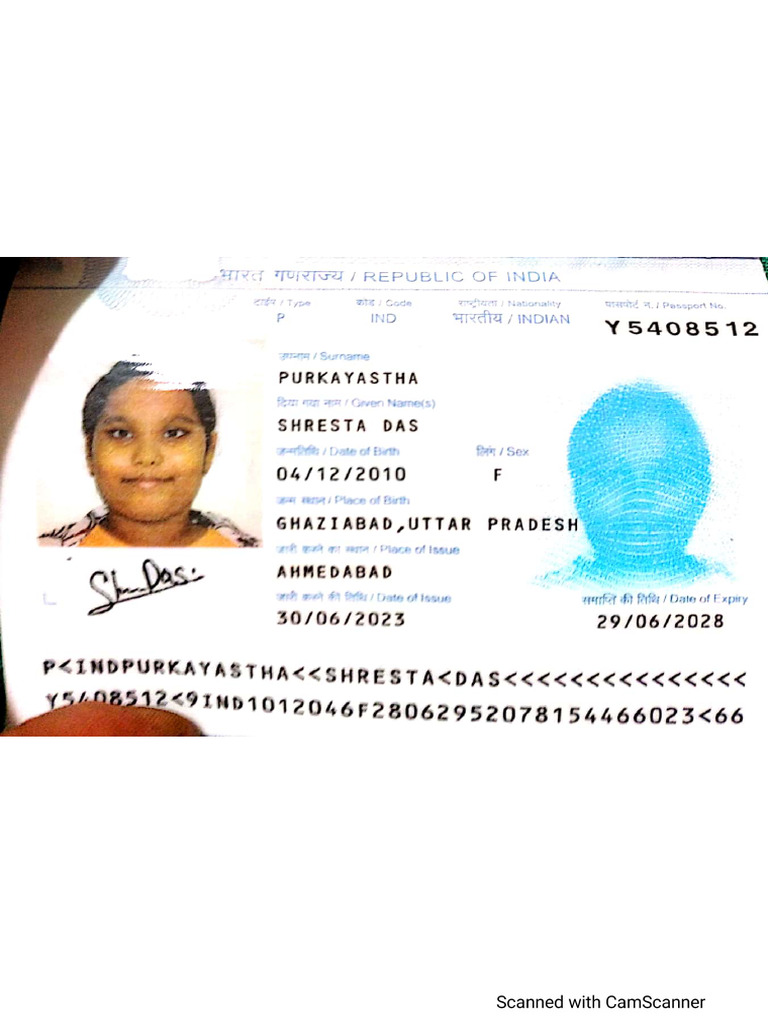 Shresta Passport Copy | PDF
