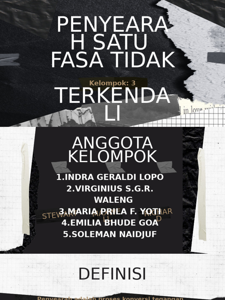 Penyearah Satu Fasa Tak Terkendali | PDF