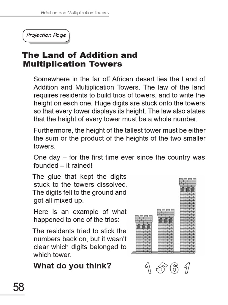 Addition and Multiplication Towers | PDF