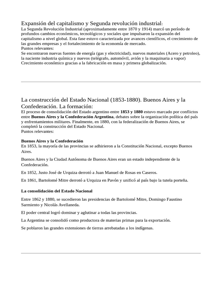 Resumen Historia 4to | PDF | Argentina | Vladimir Lenin