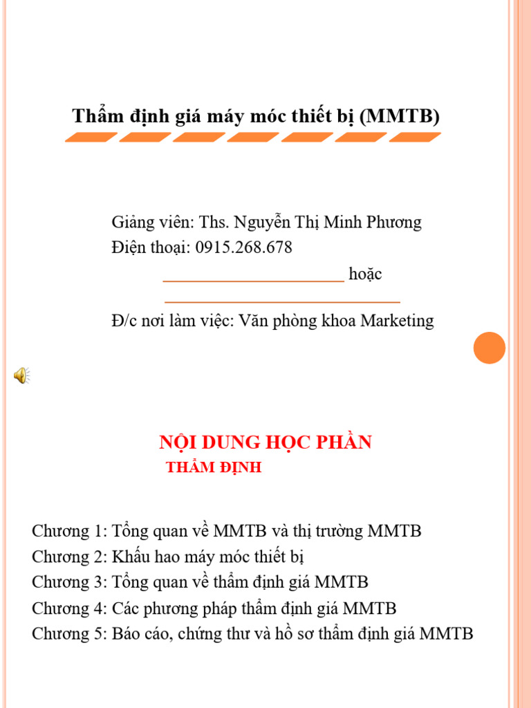 Pohemkdg1117 Chuong 1 - Tong Quan Ve MMTB - TT MMTB | PDF
