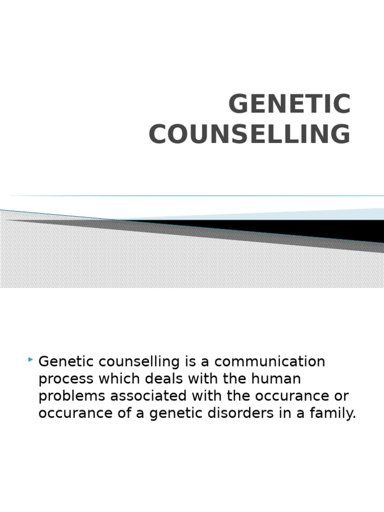 Genetic Counselling | PDF