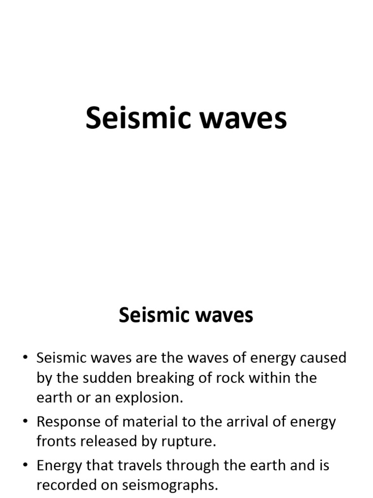 2seismicwaves 181130094338 | PDF | Seismology | Waves