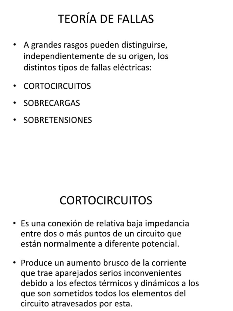 Teoria de fallas en instalaciones electricas - resumen WN 23 | PDF