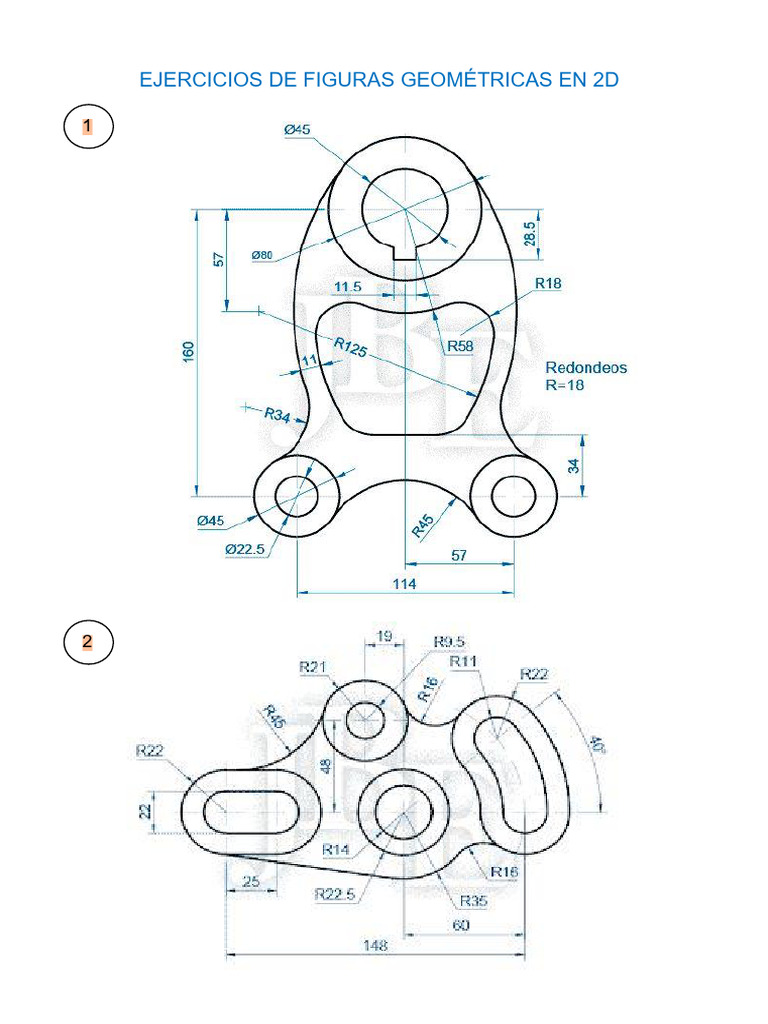 Ejercicios de Figuras 2D para Estudiantes | PDF