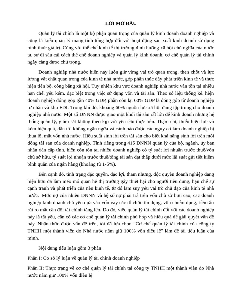 Tiểu luận TCDN | PDF