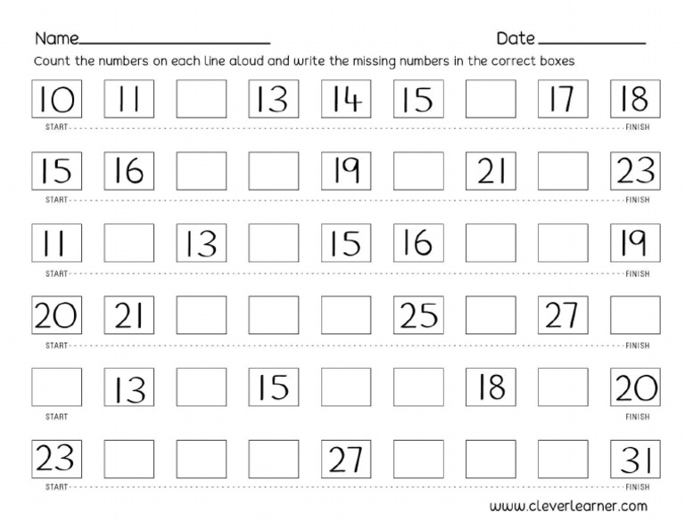 Theme Missing Numbers Activity 1 | PDF