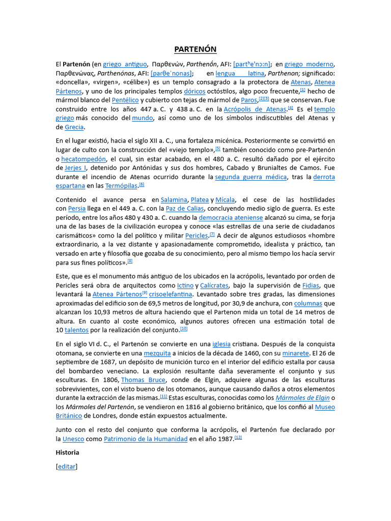 PARTENÓN | PDF