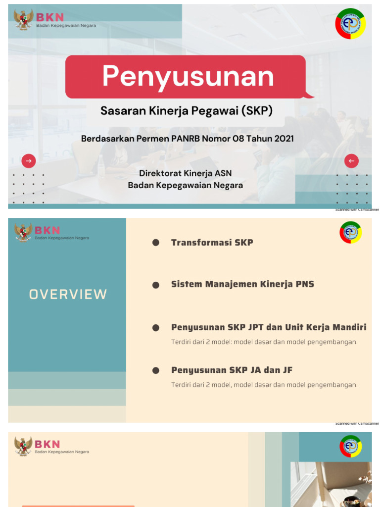 Materi Workshop Penyusunan Rencana SKP - Permenpan 08 Tahun 2021 | PDF