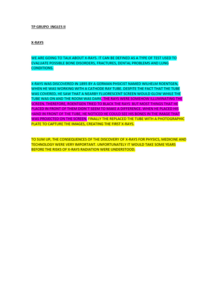 TP GRUPO INGLES II | PDF