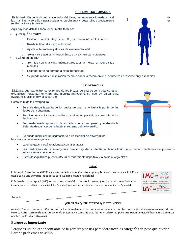 Medición del Perímetro Torácico | PDF | Índice de masa corporal