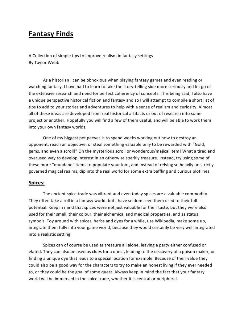 Fantasy Finds | PDF | Magic (Paranormal) | Tea