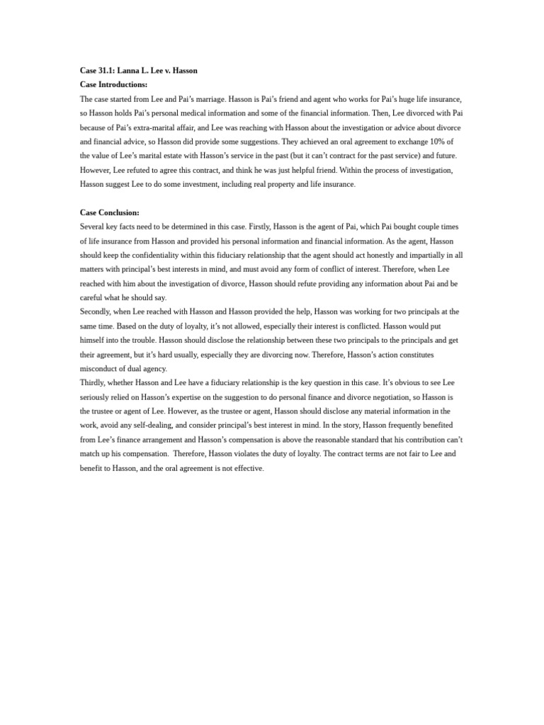 Business Law - Case Study | PDF | Legal Liability | Dividend