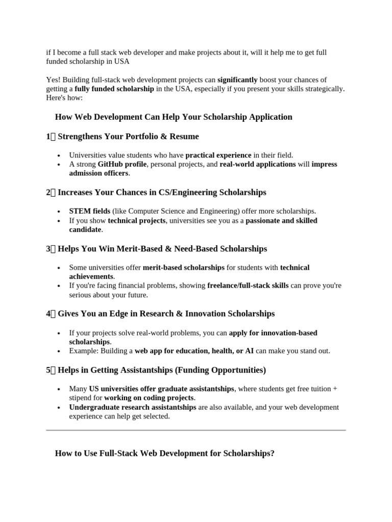 If I Become A Full Stack Web Developer and Make Projects About It | PDF ...