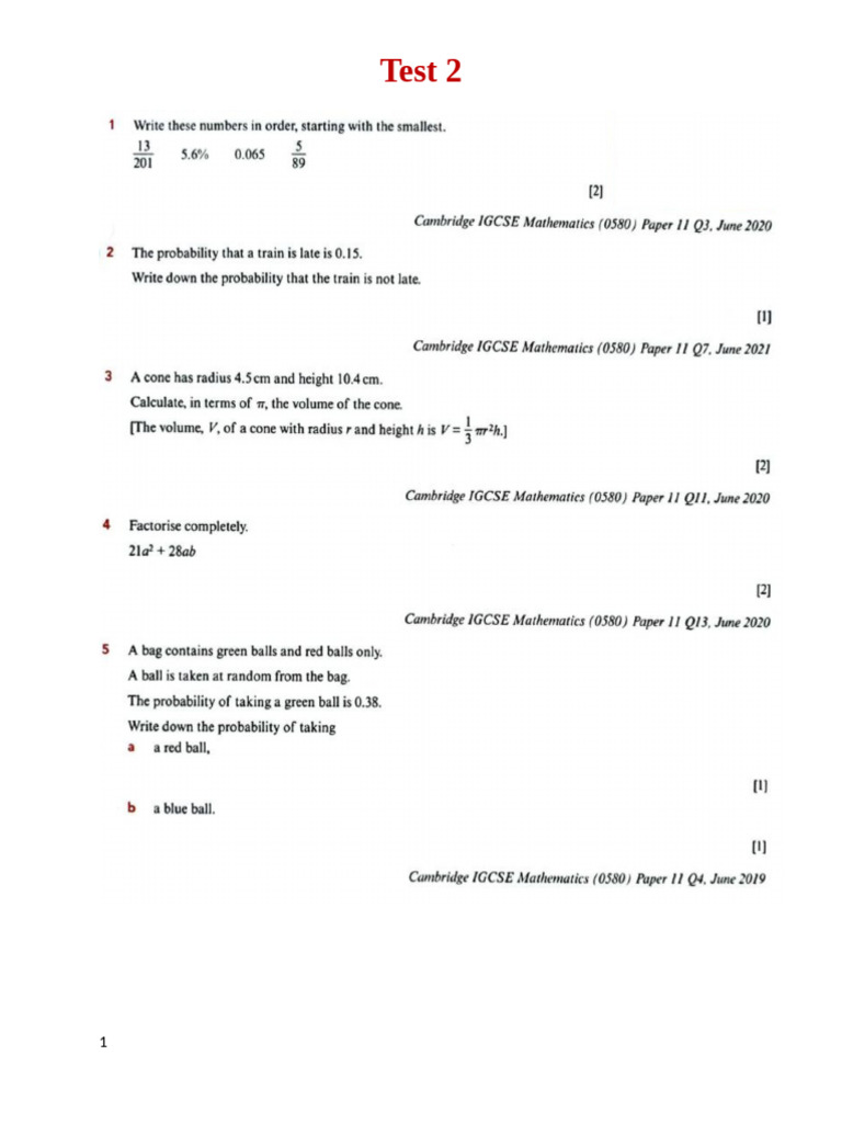 Test 2 | PDF