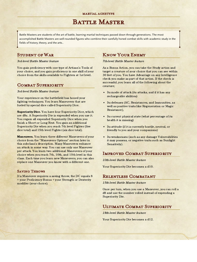 (RW) Battle Master - The Homebrewery | PDF | Fighter Aircraft