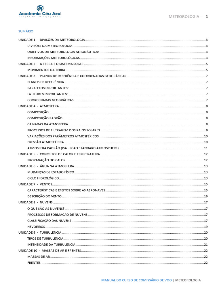 Baixe Seu PDF de Meteorologia | PDF | Nuvem | Ferimento