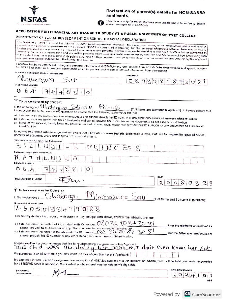 declaration form | PDF