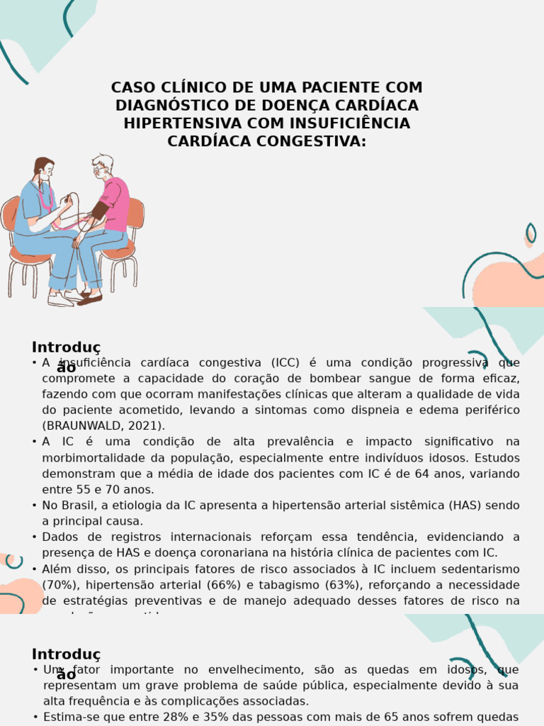 Caso Clínico de Uma Paciente Com Diagnóstico de Doença Cardíaca ...