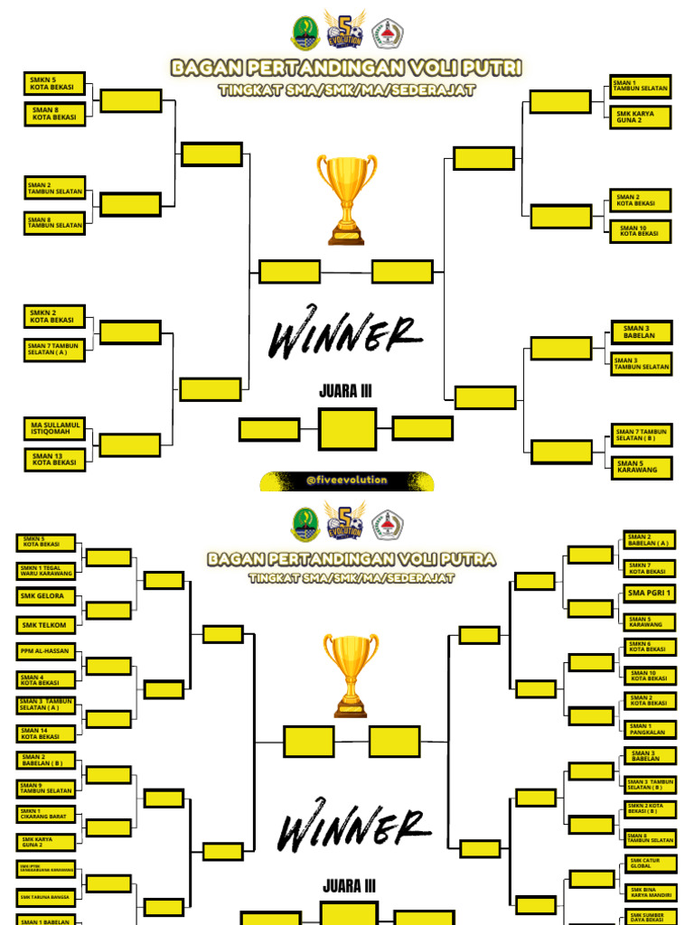 Bagan Voli Putra & Putri - 20241029 - 161430 - 0000 | PDF