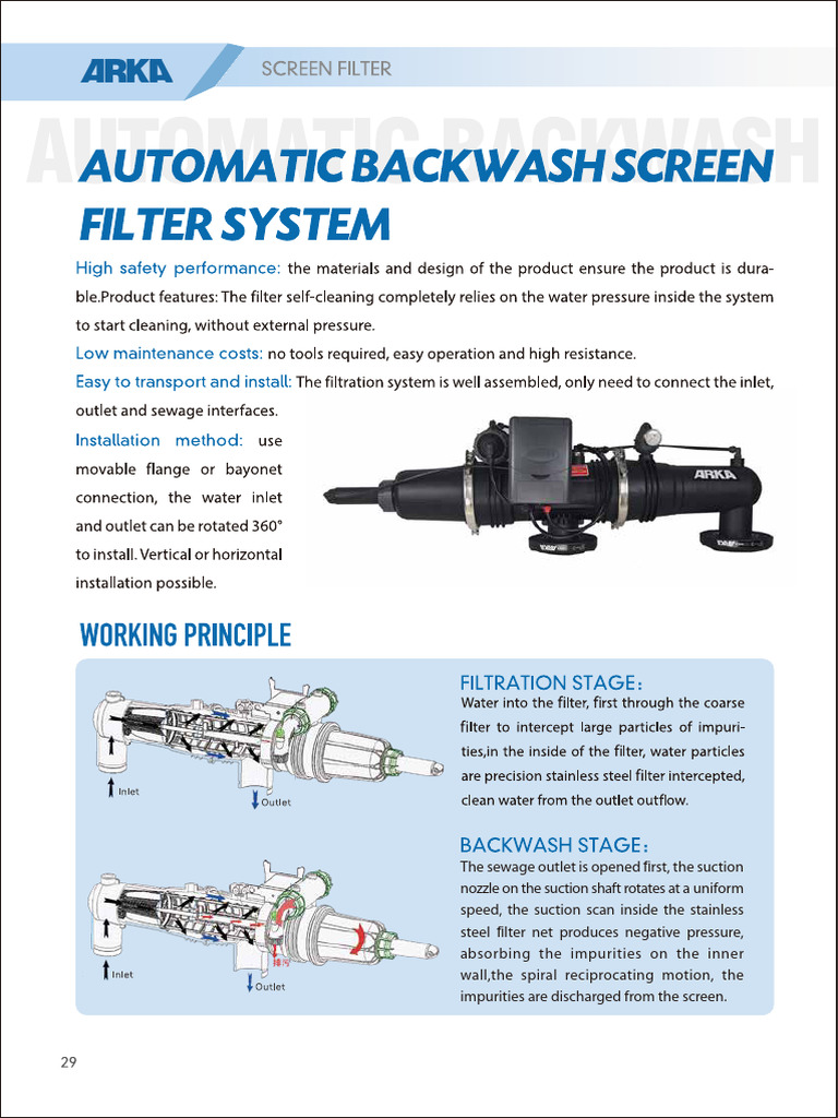 Lọc màng tự động Arka | PDF