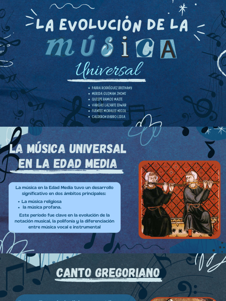 La Evolucion de La Musica Universal | PDF | Canciones | Musicología