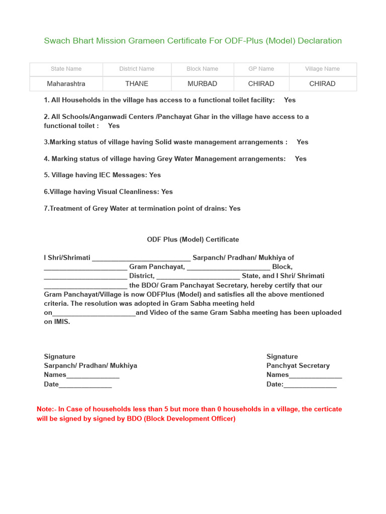 odf plus cert chirad | PDF