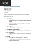 Professional MOM Templates & Examples | PDF