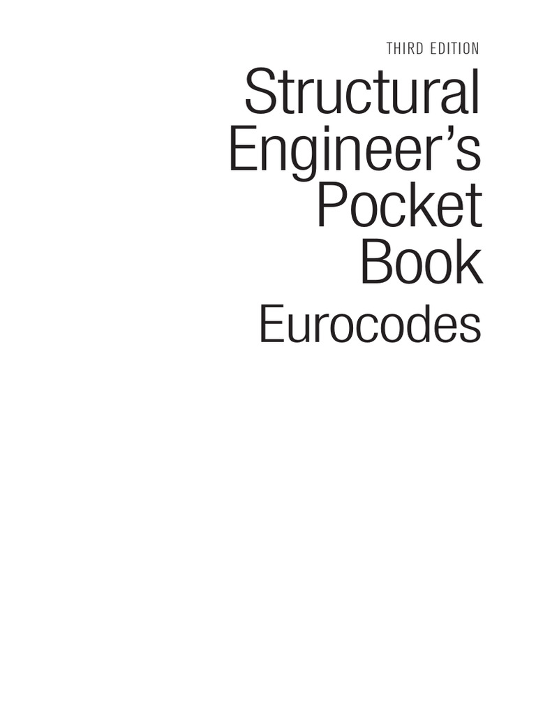 Structural Engineer's Pocket Book Eurocodes - (Half Title) | PDF