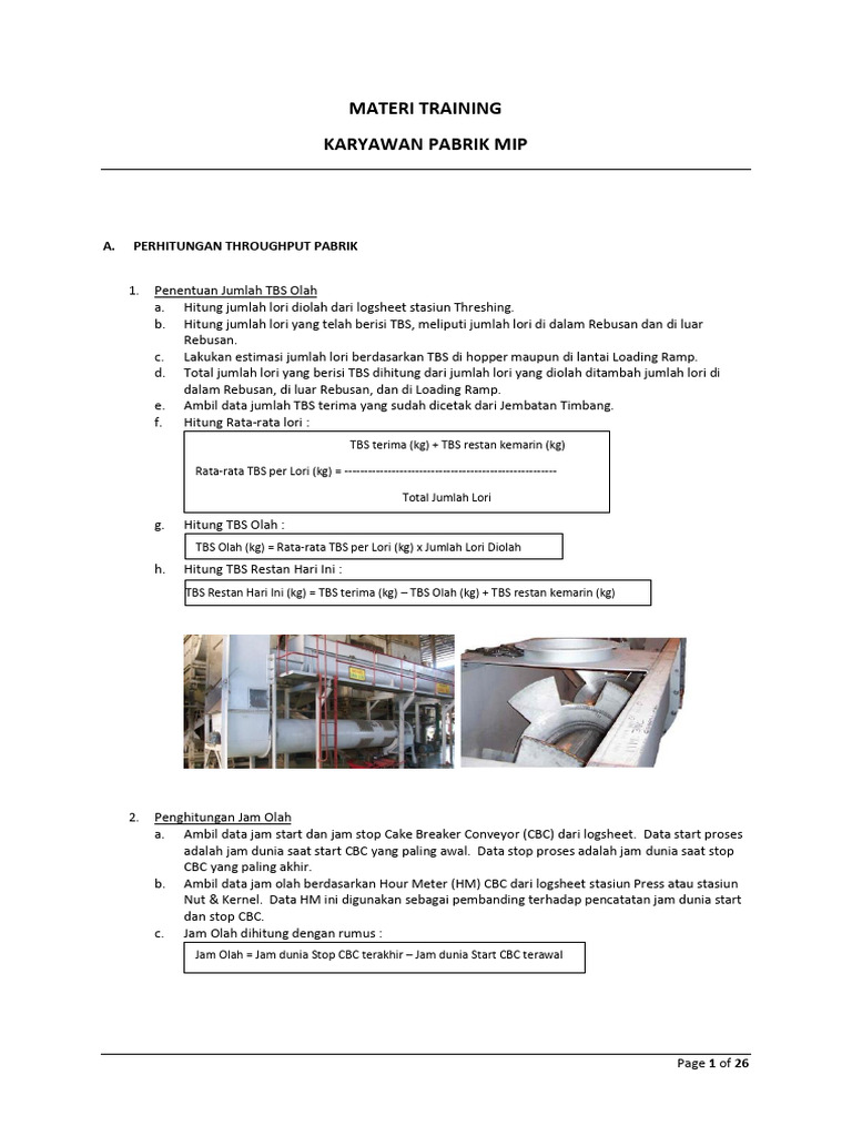 Materi Training Karyawan Pabrik MIP | PDF