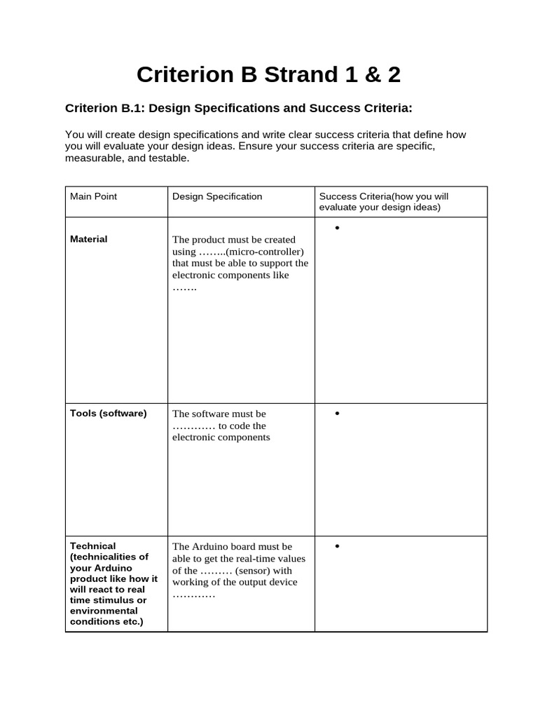 Arduino Design Specifications & Ideas | PDF | Specification (Technical ...